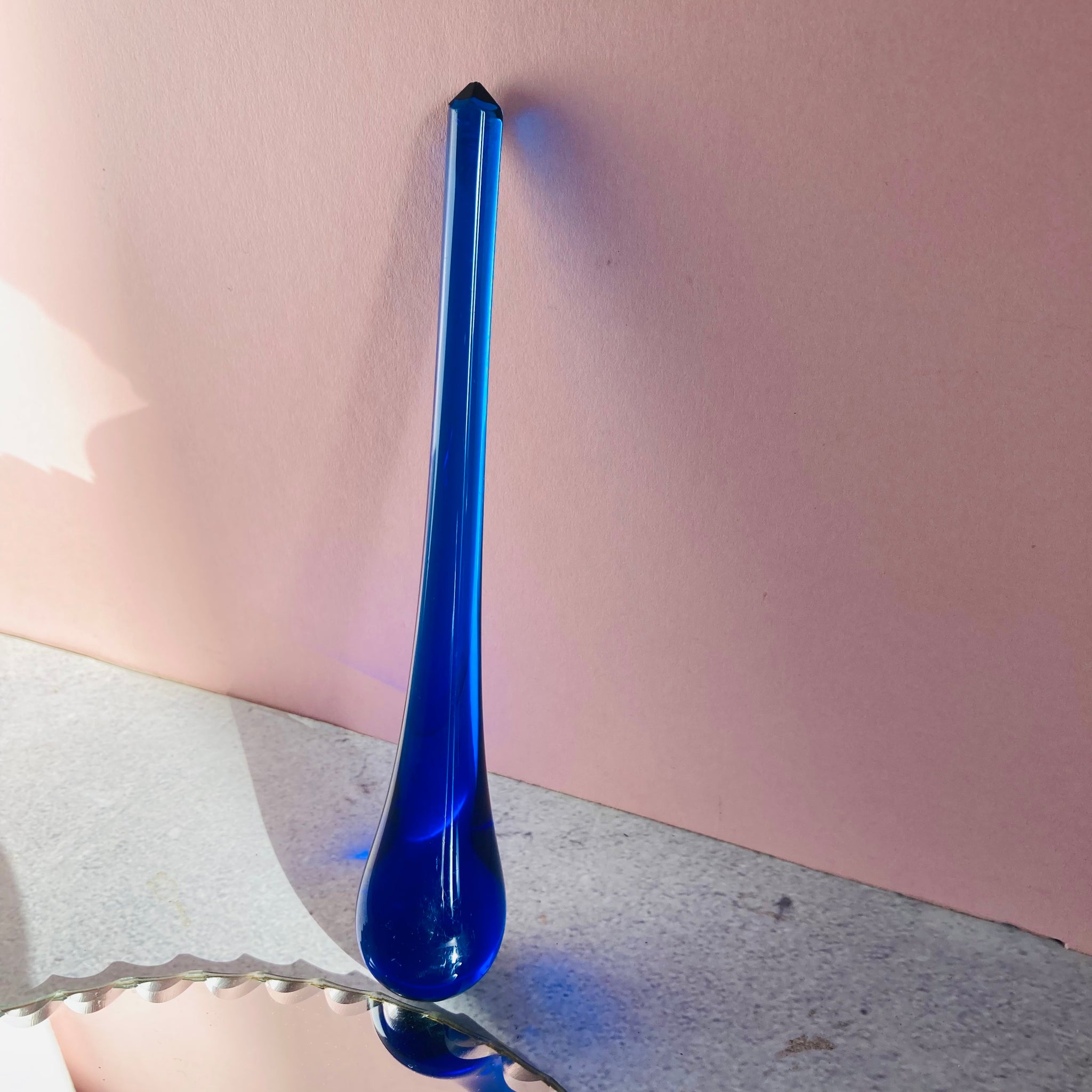 Antique Cobalt Blue Glass Sugar Crusher | Cocktail Muddler | The Urban ...
