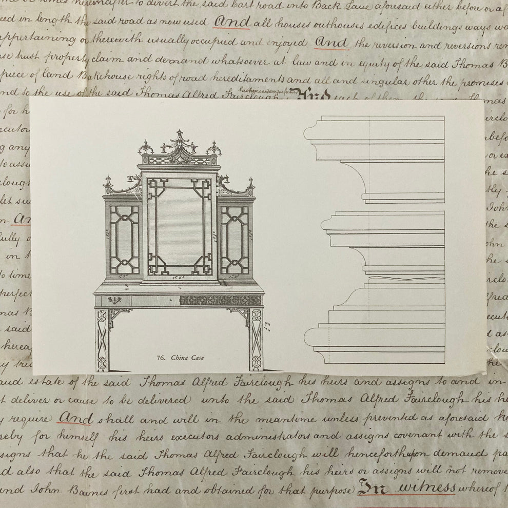 Antique Furniture Chippendale Design Book Sheets | Wall Art – The Urban ...