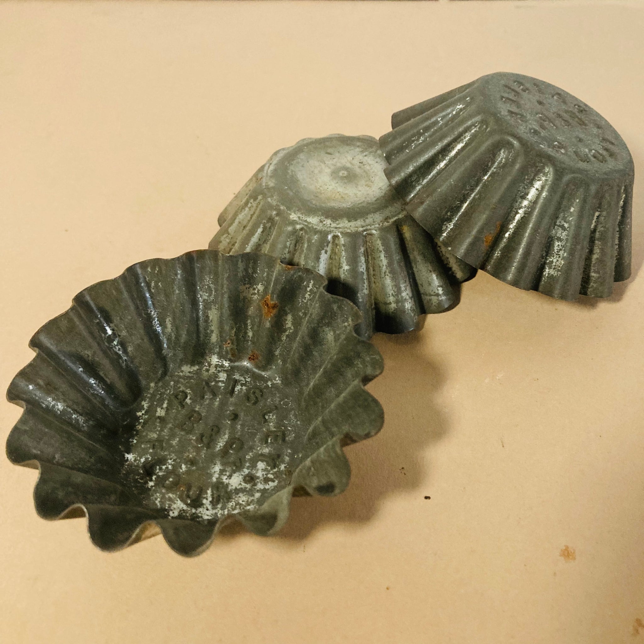 Antique Zinc Moulds Tarts French Pastry Tins – The Urban Vintage Affair