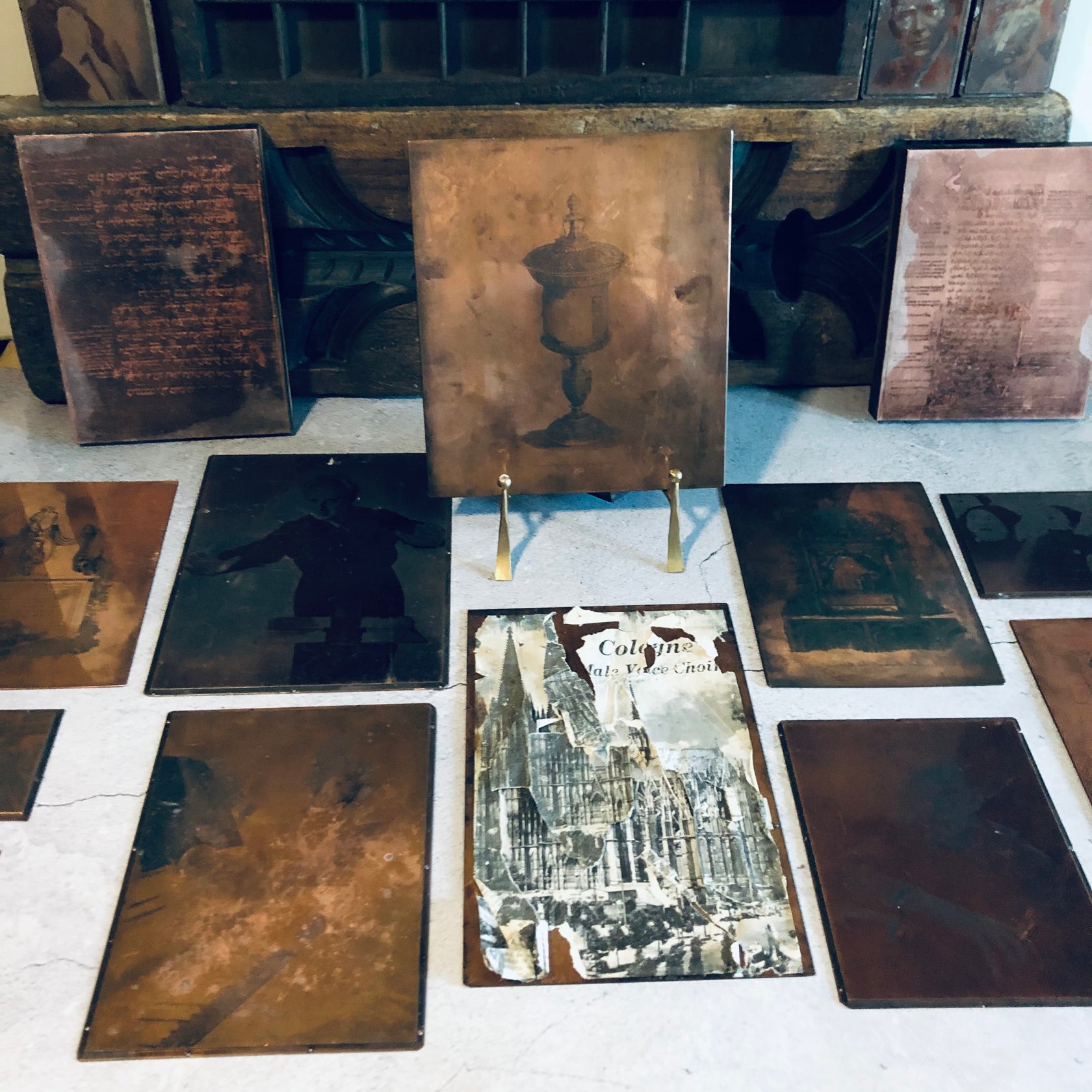 Vintage Copper Printing Plate of a Cathedral | The Urban Vintage Affair