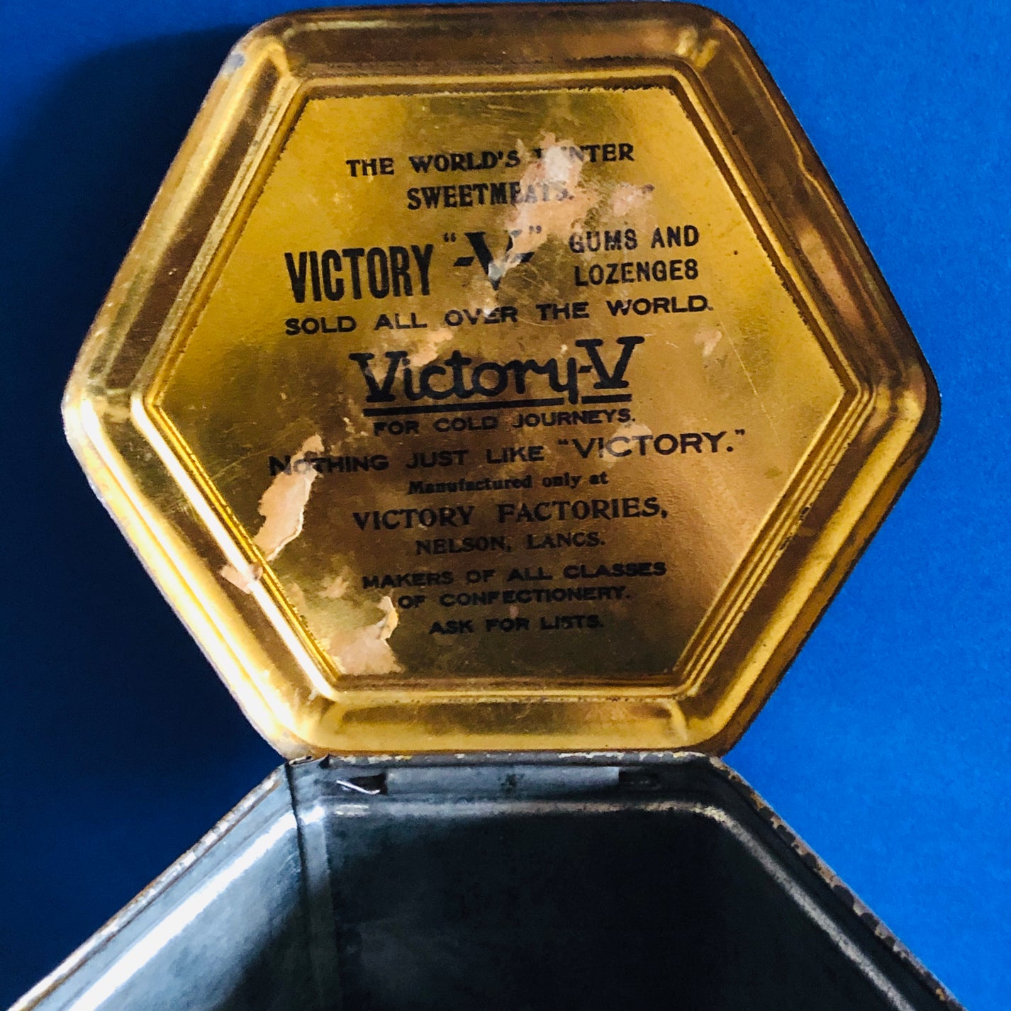 Antique Advertisement Tin Victory V Lozenges | Refill Container | The ...