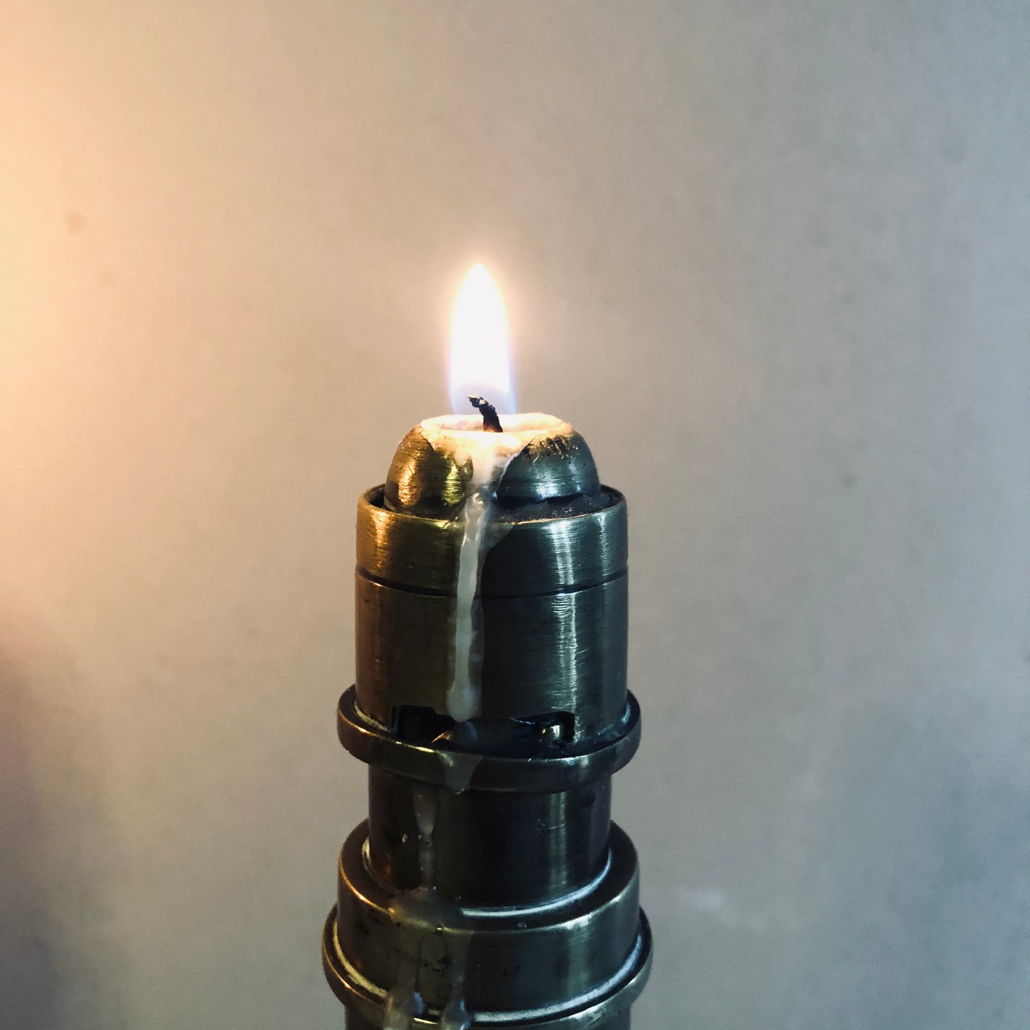 Antique Brass Spring Loaded Candlesticks |The Urban Vintage Affair