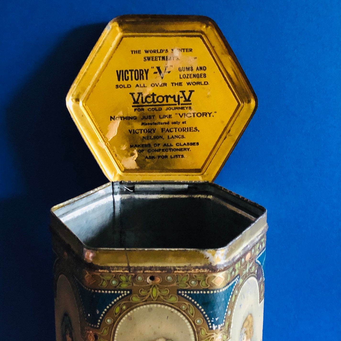 Antique Advertisement Tin Victory V Lozenges | Refill Container | The ...
