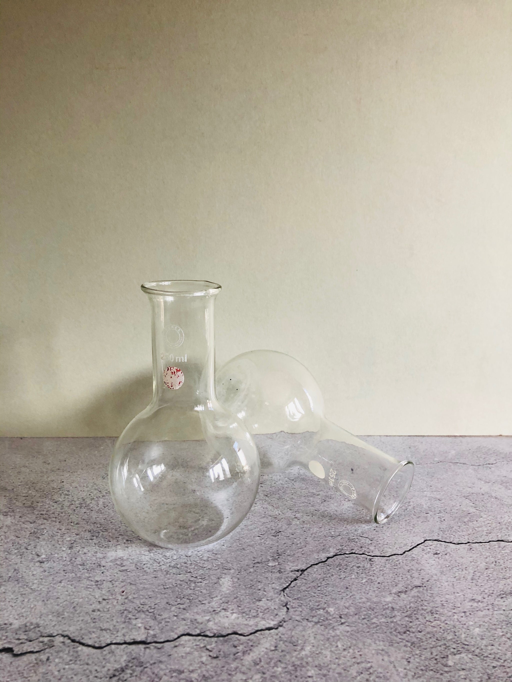 Vintage Chemistry Pyrex Glass lab Flasks |The Urban Vintage Affair
