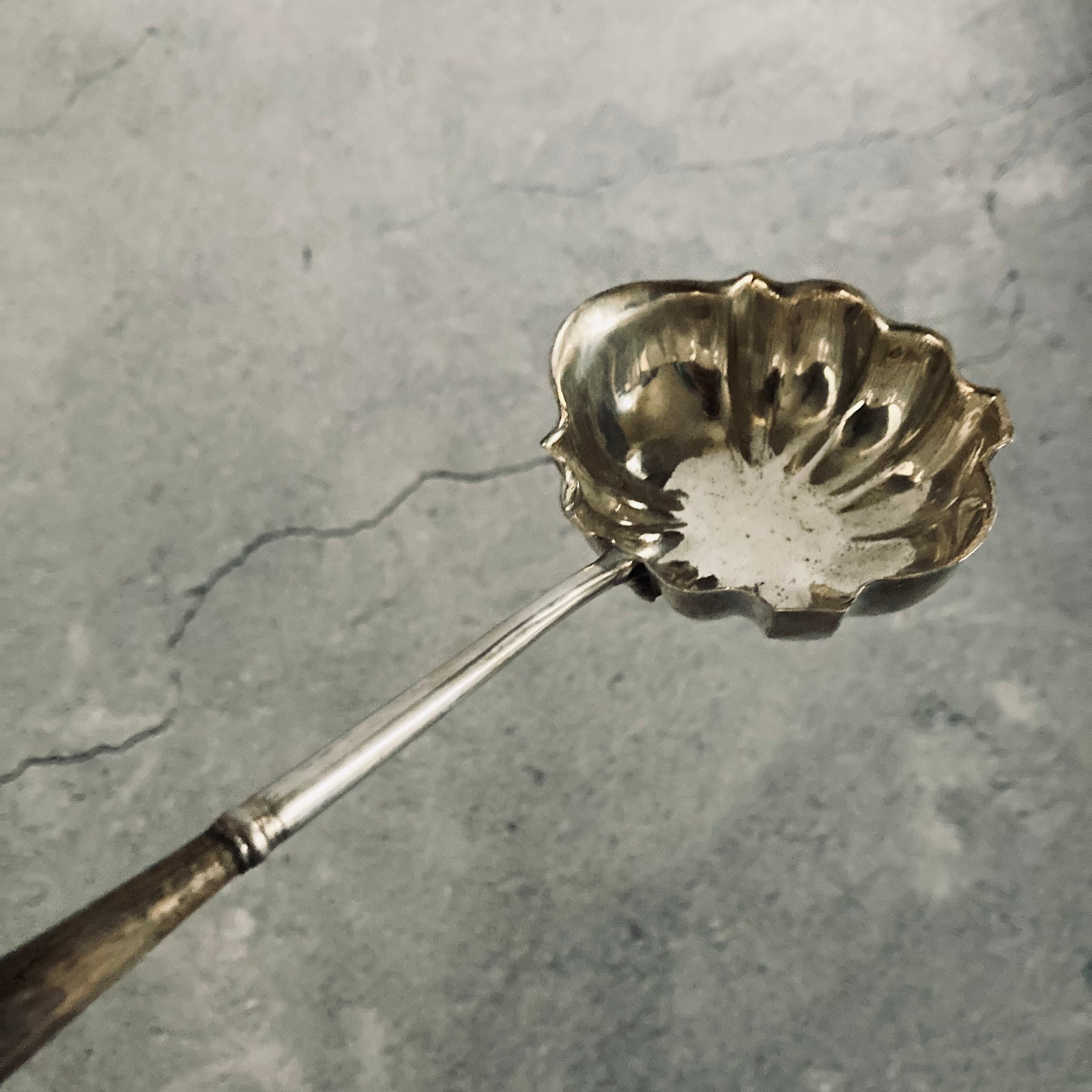 Antique Silver Long Toddy Spoon / Ladle | The Urban Vintage Affair