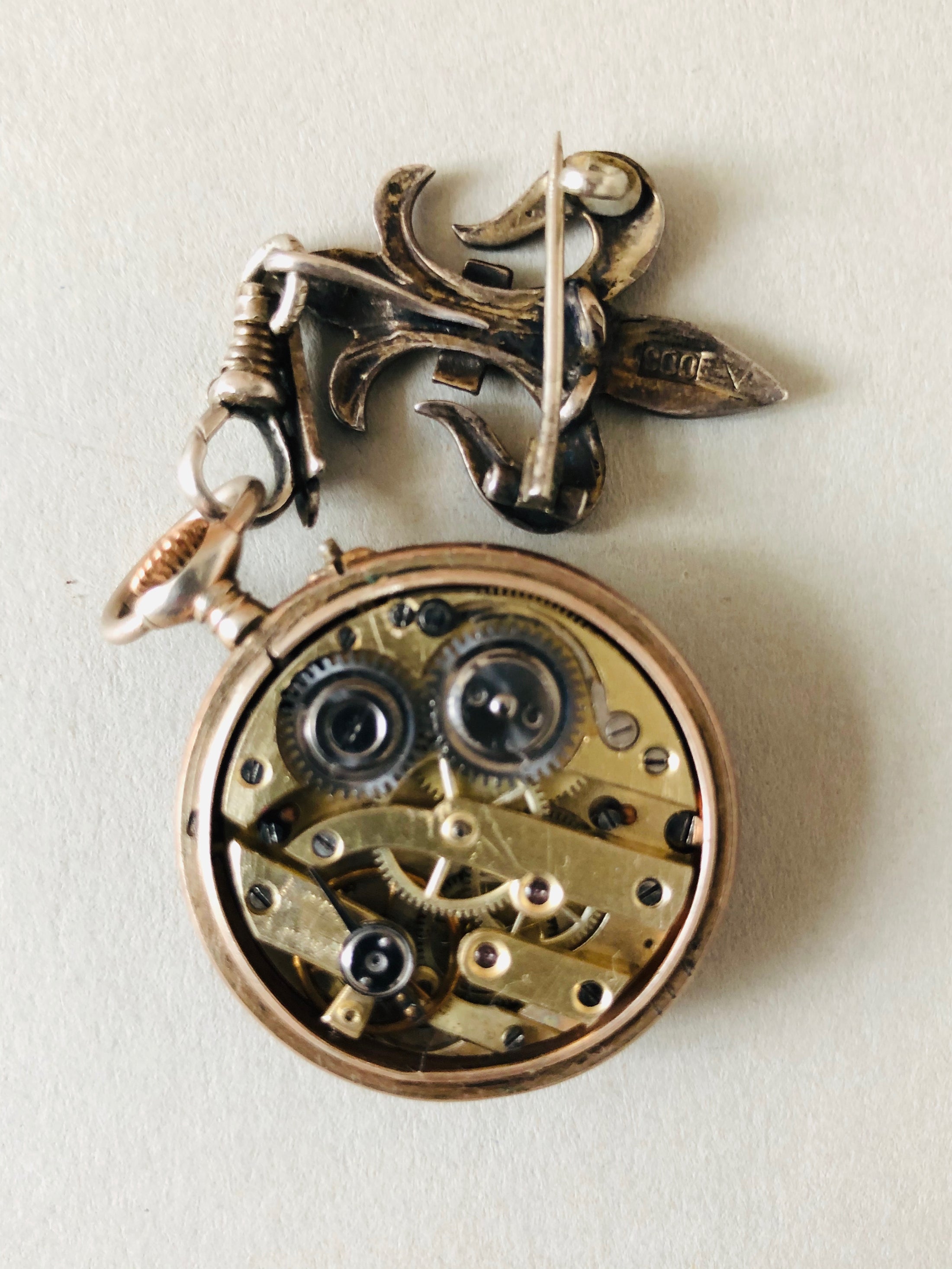 Antique Silver and Blue Enamel Fob Watch French and Swiss Made – The ...