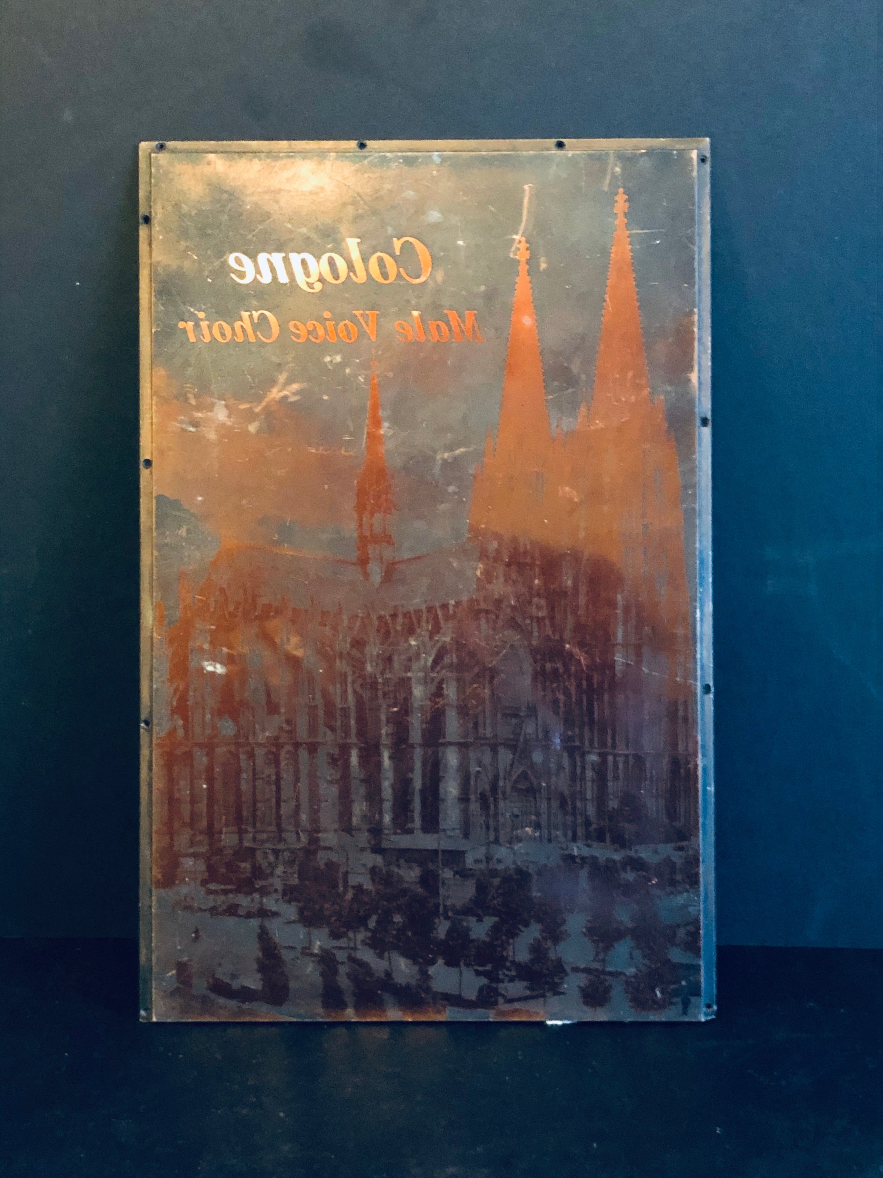 Vintage Copper Printing Plate of a Cathedral | The Urban Vintage Affair