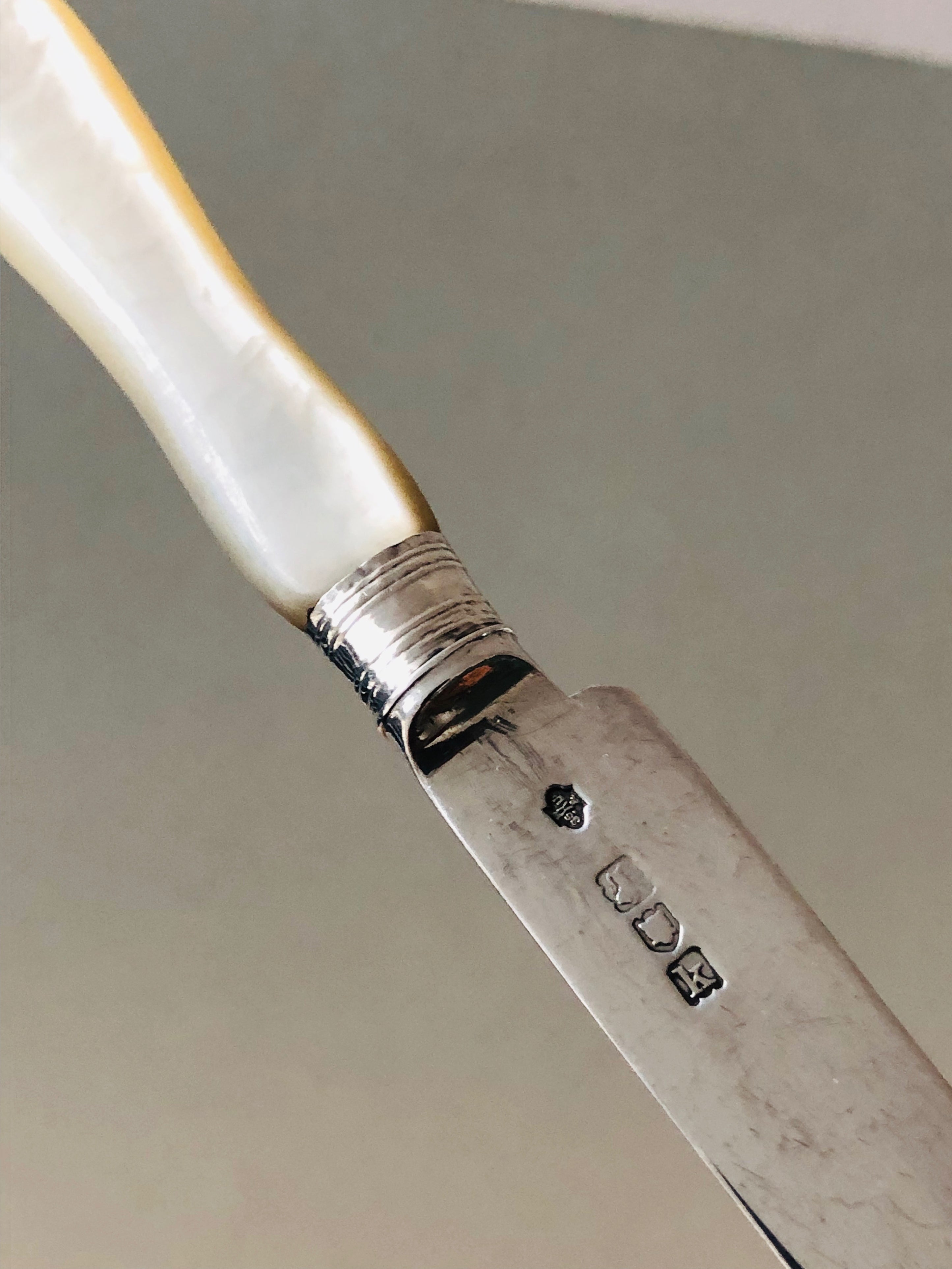 Antique Luxury Silver & Mother Of Pearl Knife | The Urban Vintage Affair